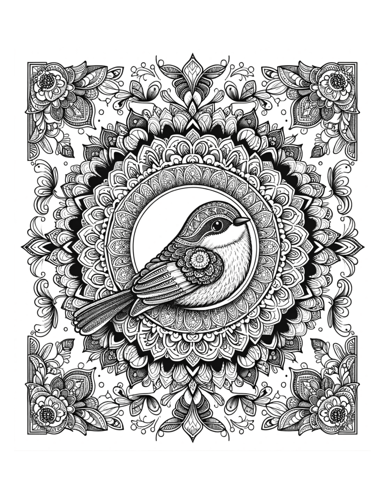 Printable Bird Coloring Pages